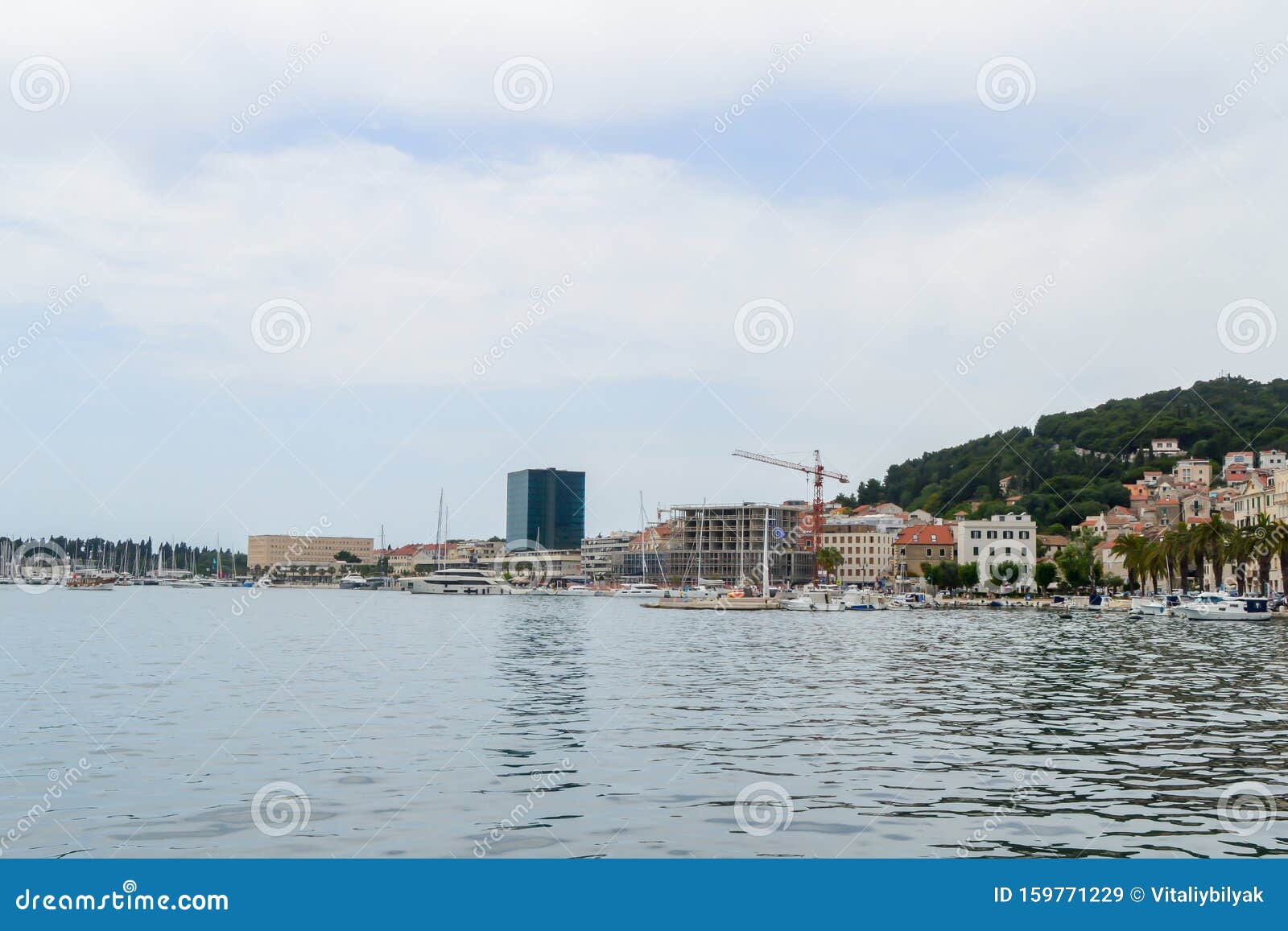 The Riva Promenade in Port of Split, Croatia on June 15, 2019 ...