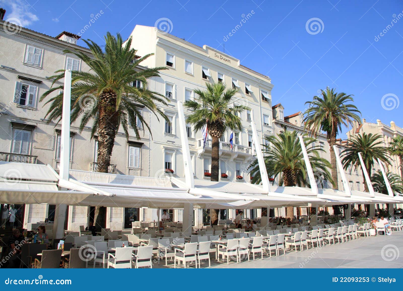 The Riva in Split Croatia editorial stock photo. Image of walkway ...