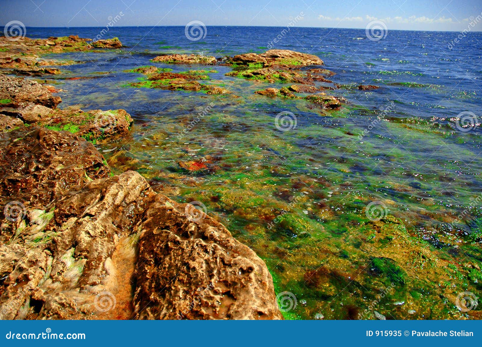 Rivage De La Mer Noire En Couleurs #2 Image stock - Image du orange ...