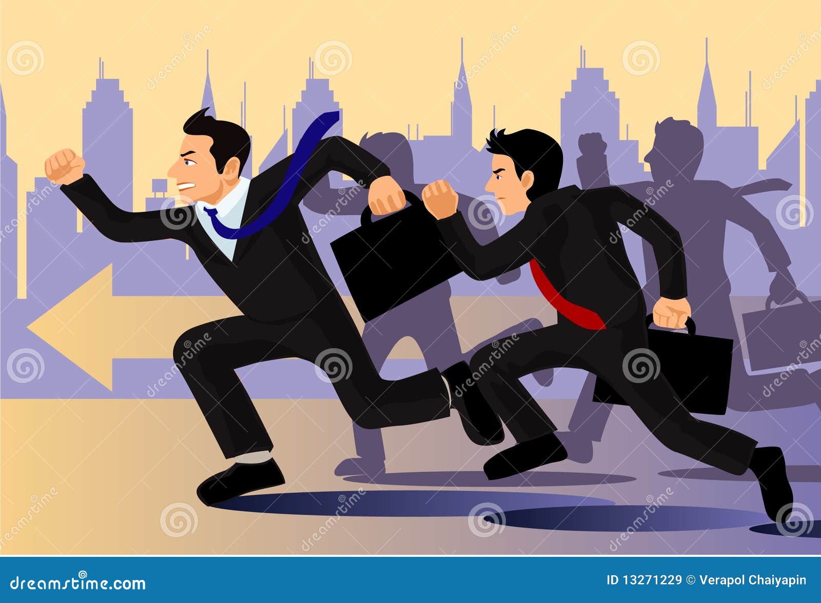 Rivalidad de los asuntos stock de ilustración. Ilustración de rival ...