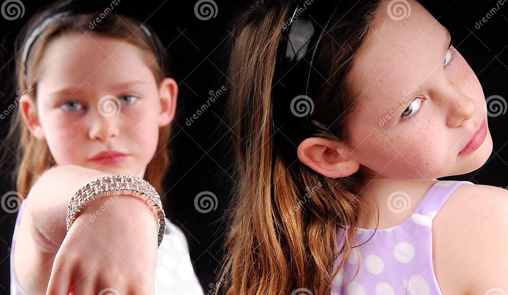 Rivalry between Girls stock photo. Image of girl, child - 5666734