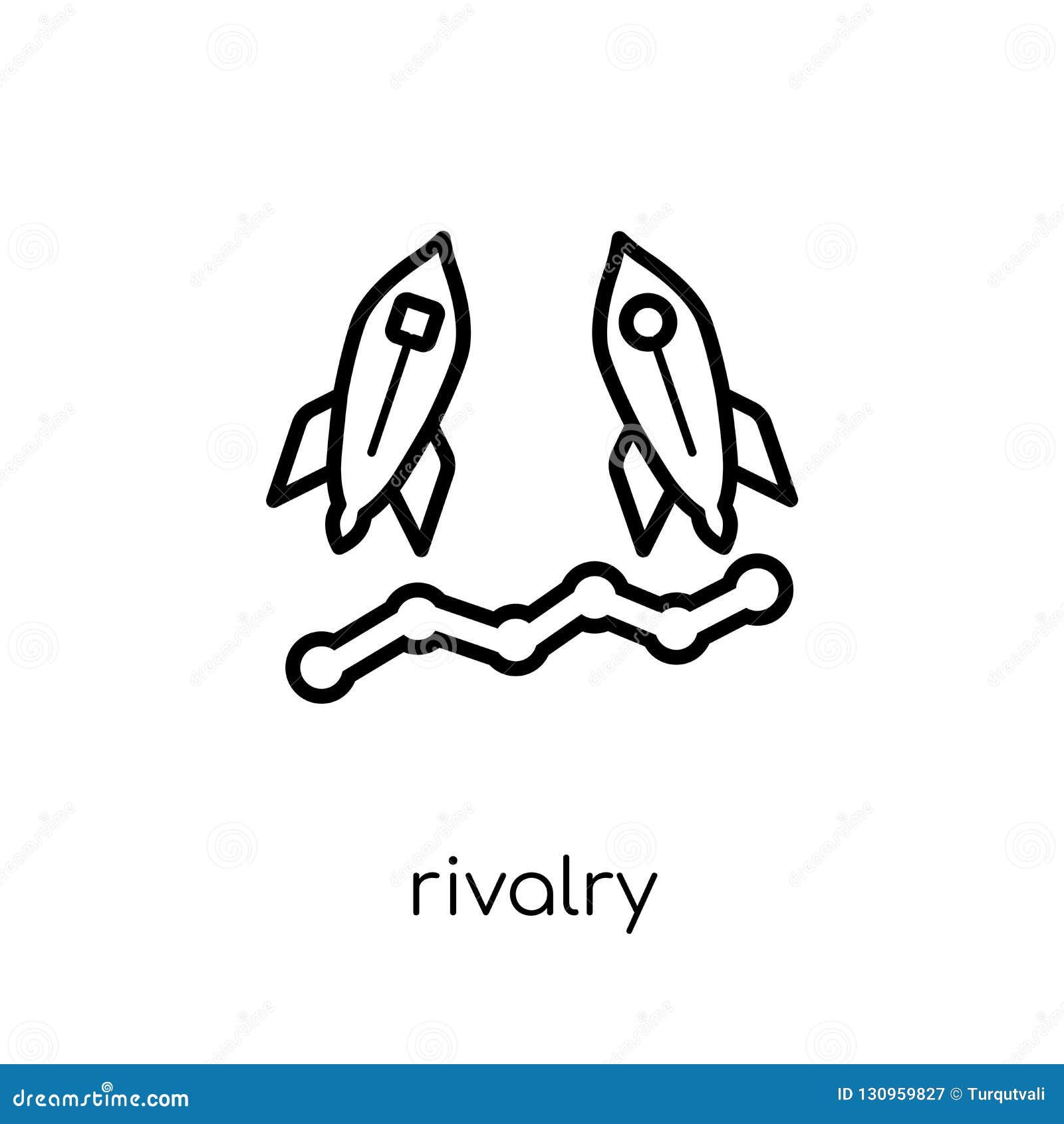Rivalry Icon In Trendy Design Style. Rivalry Icon Isolated On White ...