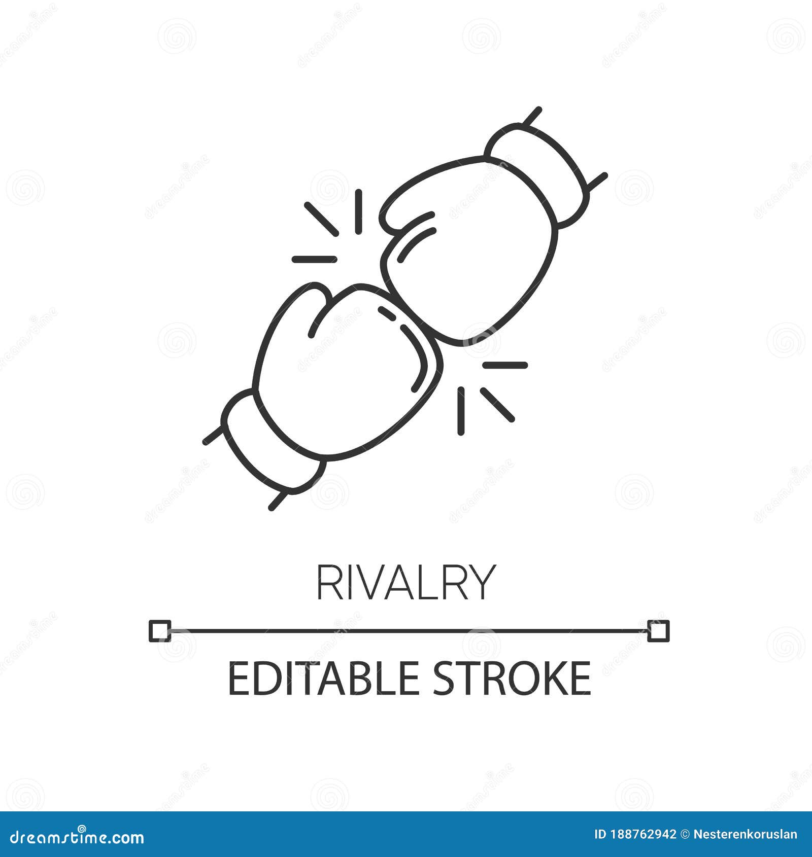 Rivalry Pixel Perfect Linear Icon. Thin Line Customizable Illustration ...