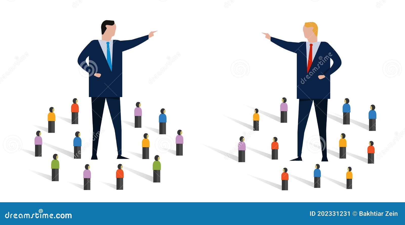 Rivalry Polarized Confrontation between Two Leader Politician Divide ...