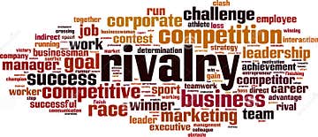 Rivalry word cloud stock vector. Illustration of direct - 177580771