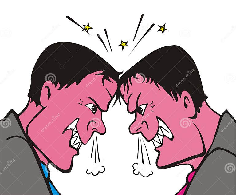 Rivals stock vector. Illustration of obstacle, feud, fight - 9258145