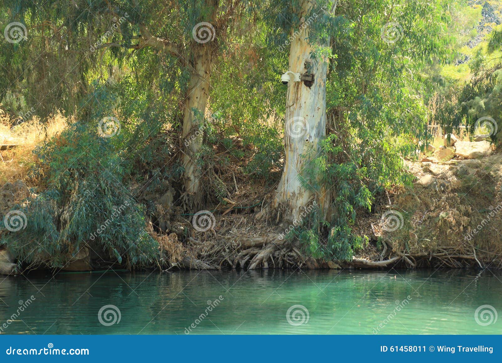The rive of Jordan stock image. Image of place, attraction - 61458011