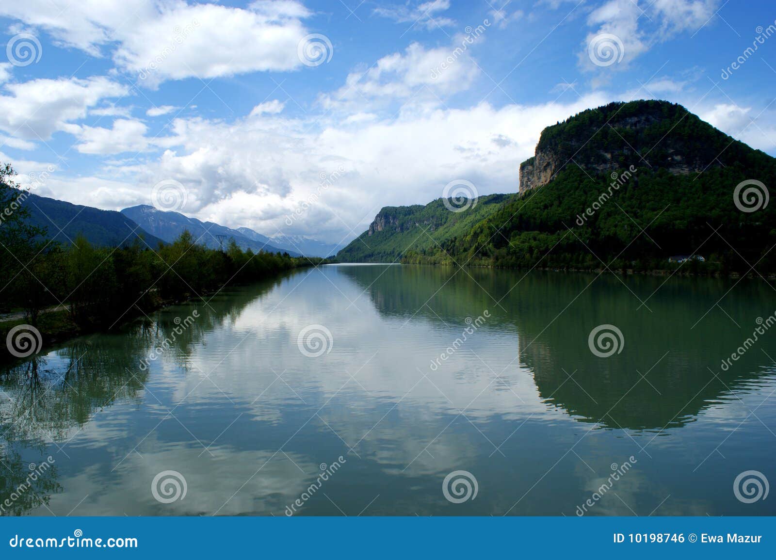 River stock photo. Image of large, austria, blue, river - 10198746