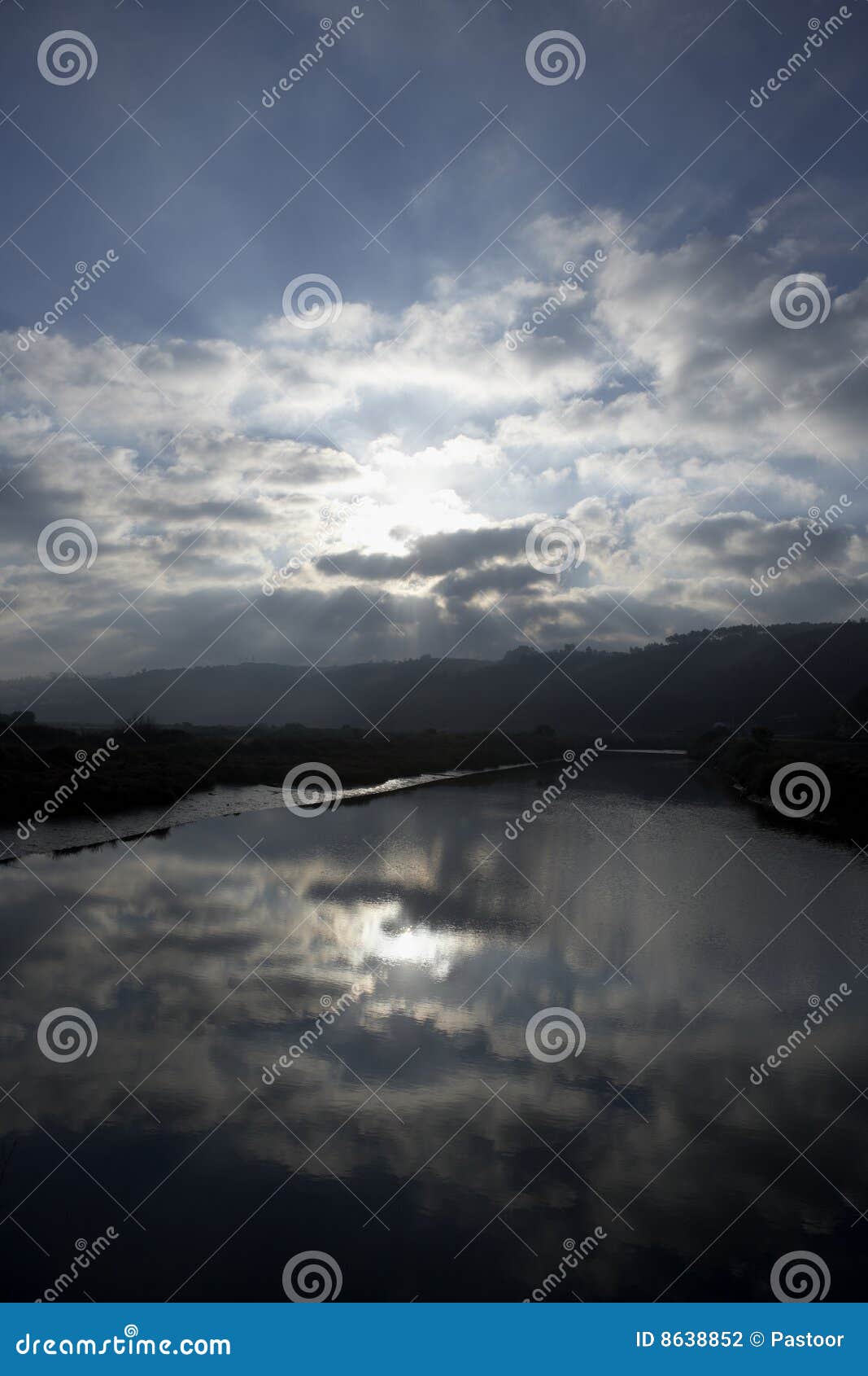 River stock photo. Image of daylight, overcast, lake, light - 8638852