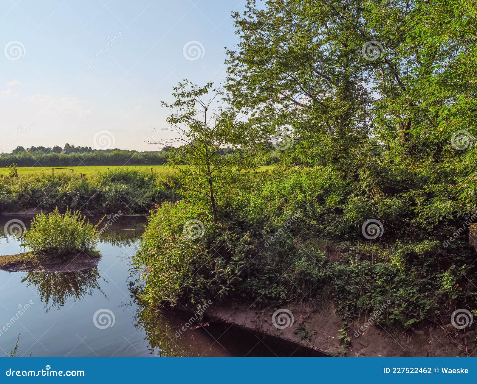 At the River Aa in Westphalia Stock Photo - Image of path, wsater ...