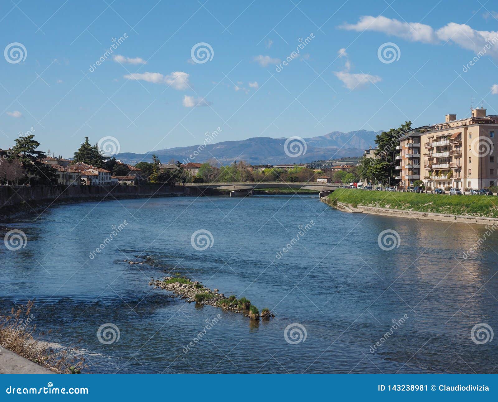 River Adige in Verona stock image. Image of italia, water - 143238981