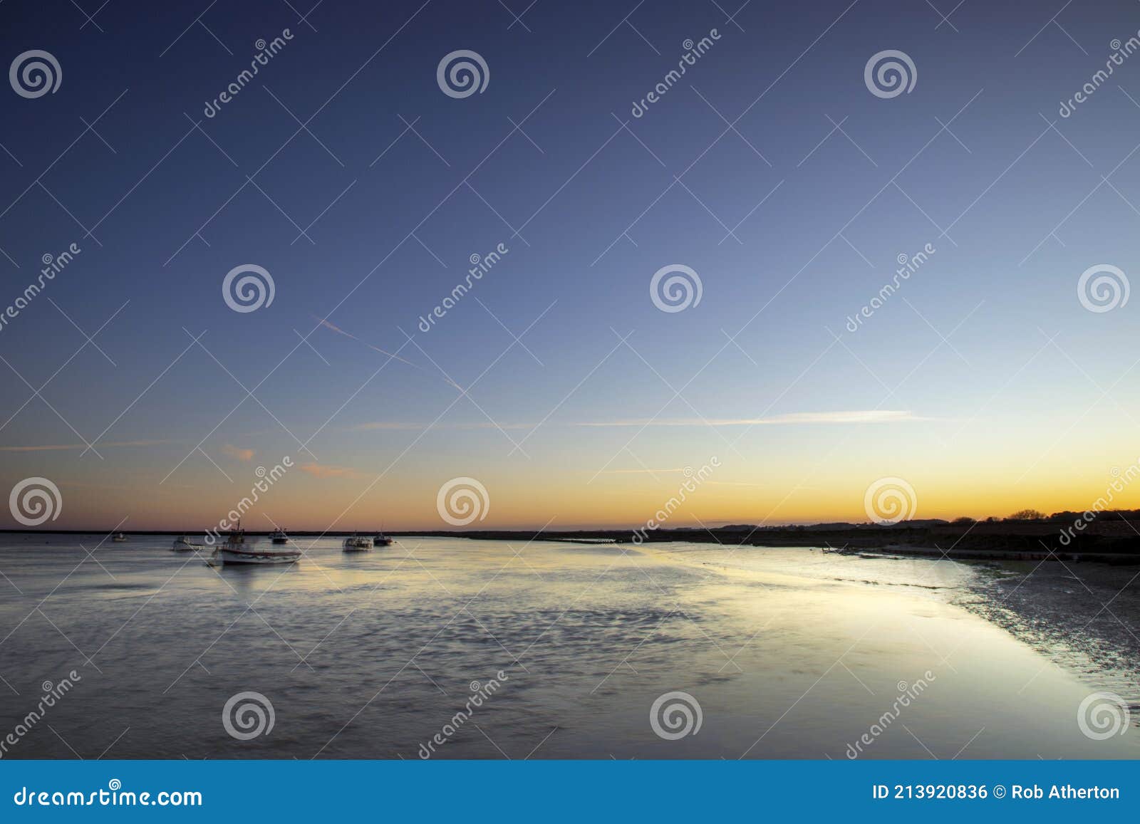 The River Alde at Sunset in Orford, Suffolk Stock Photo - Image of ...