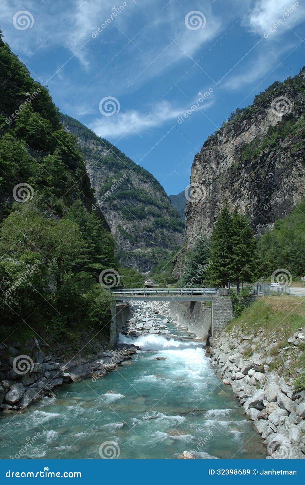 River in Alps stock image. Image of europe, high, view - 32398689
