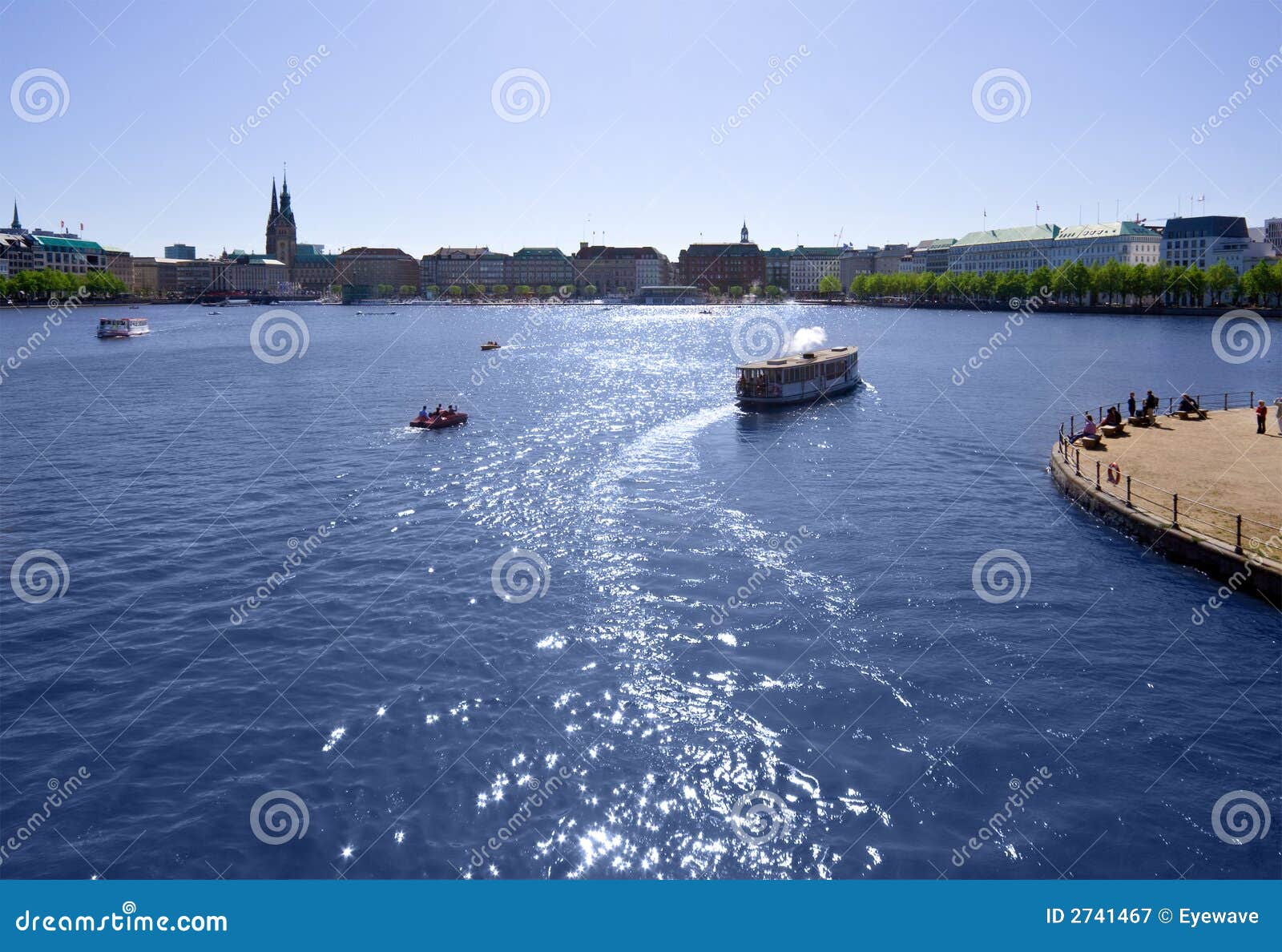 The River Alster Lake, Hamburg Stock Image - Image of steam, river: 2741467