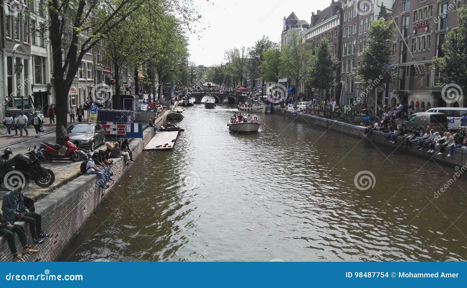 River Amsterdam Urban City Nature Editorial Stock Image - Image of city ...
