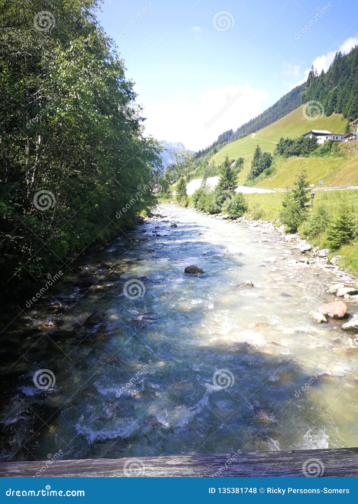River stock photo. Image of bridge, view, river, austrian - 135381748