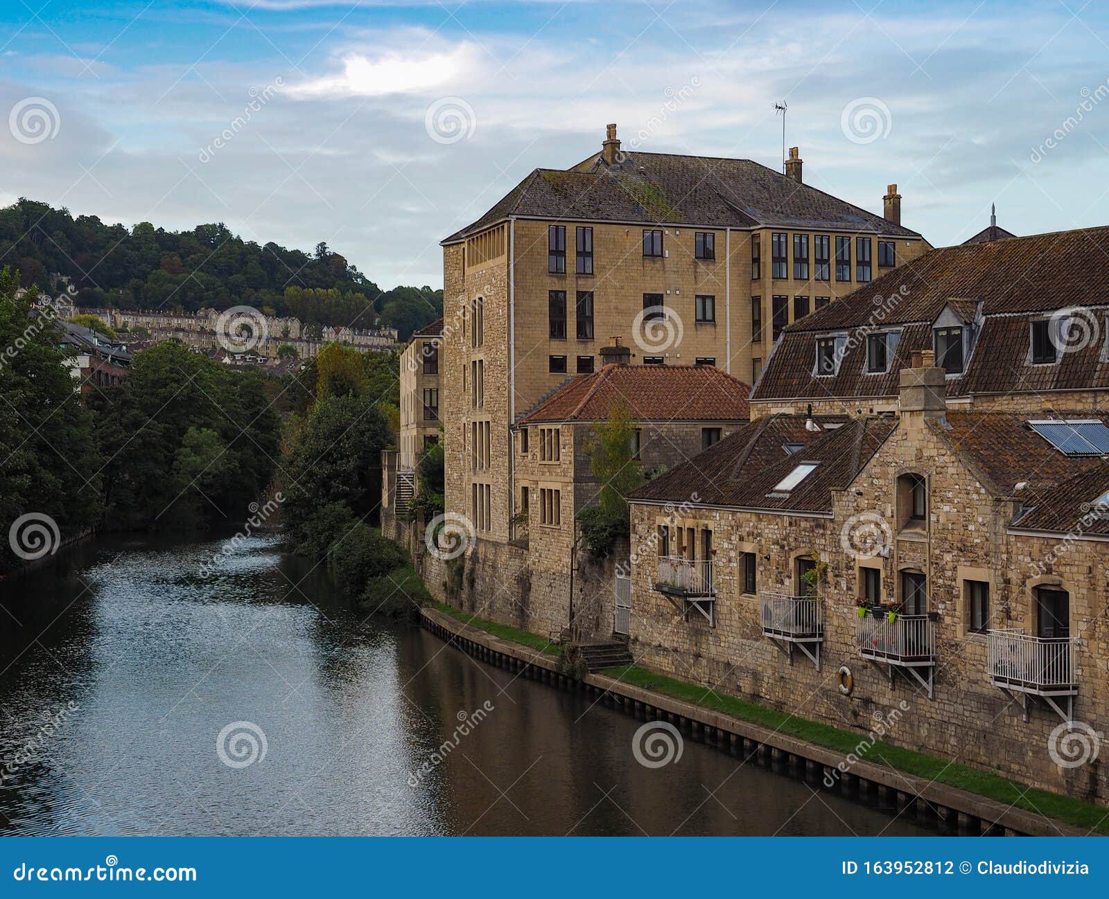 River Avon in Bath stock photo. Image of scene, nature - 163952812