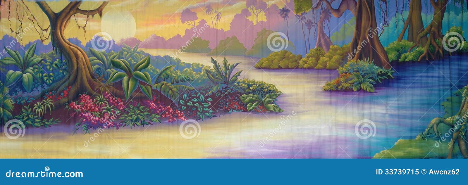 River backdrop stock illustration. Illustration of calmness - 33739715