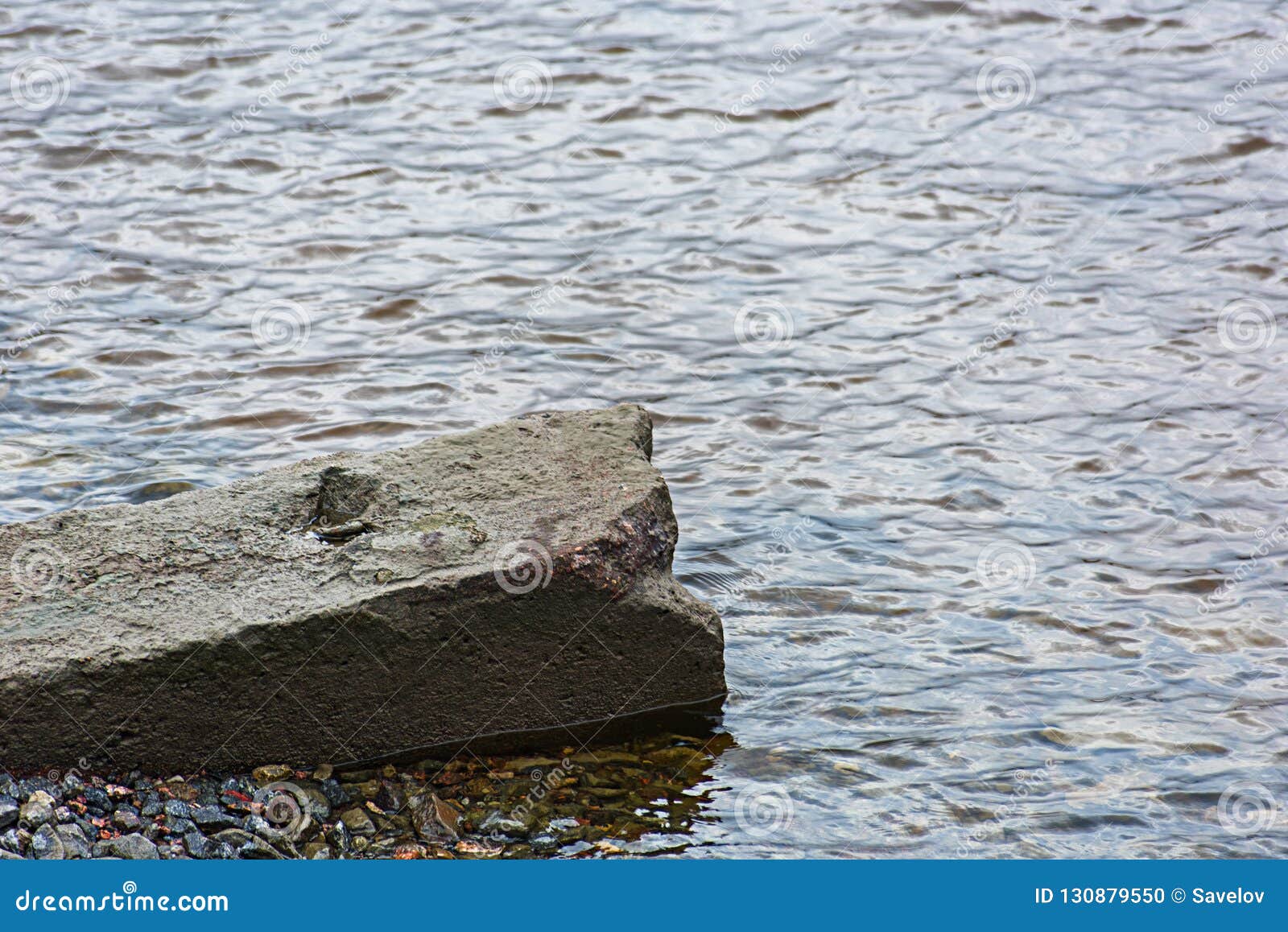River Bank with Concrete Beam Stock Photo - Image of industrial, gray ...