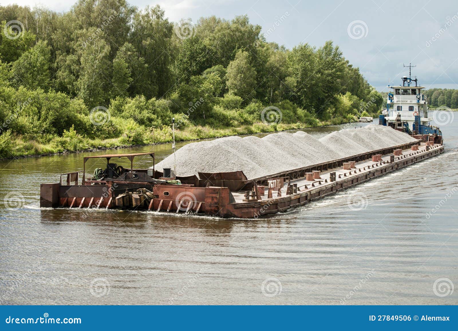 River barge editorial photo. Image of freight, watercraft - 27849506