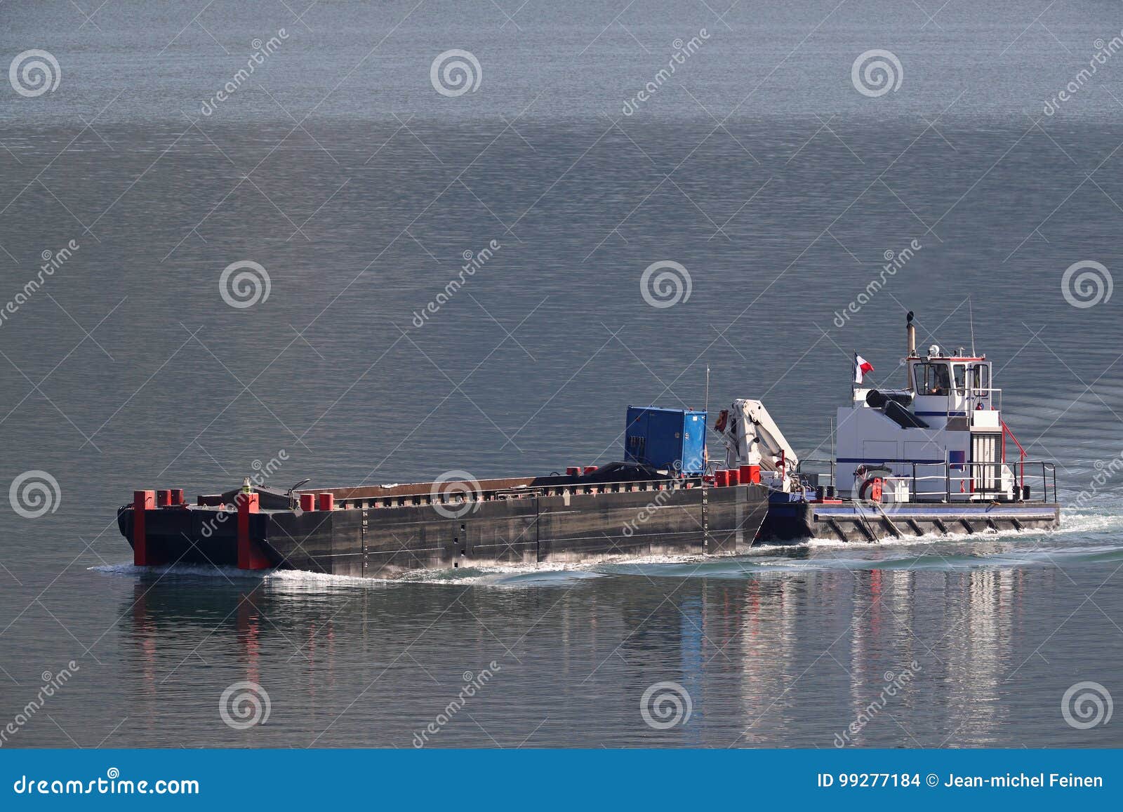 River barge stock photo. Image of tugboat, river, water - 99277184