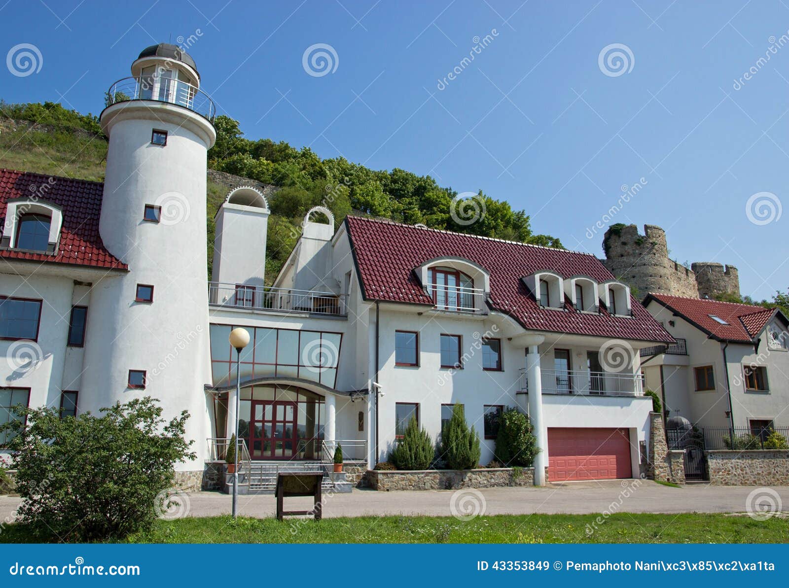 River Beacon stock image. Image of turet, river, house - 43353849