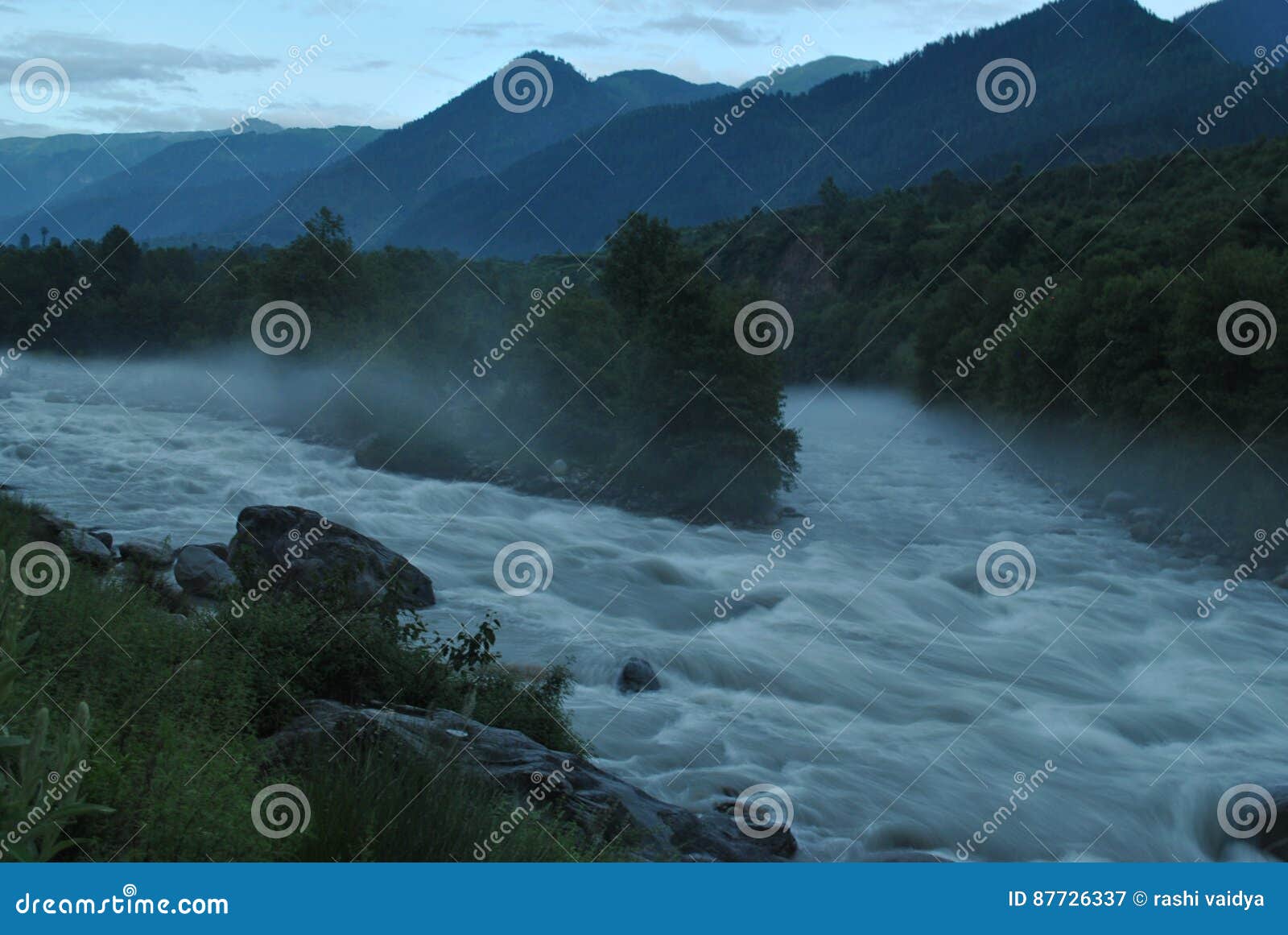 River Beas Confluence at Kullu Manali Stock Image - Image of kullu ...