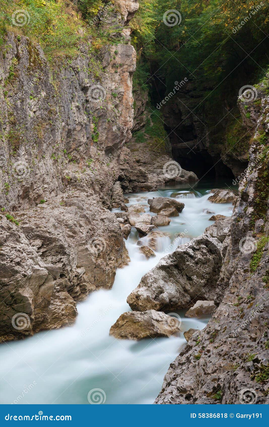 River Belaya is in Canyon, Russia Stock Photo - Image of caucasus ...