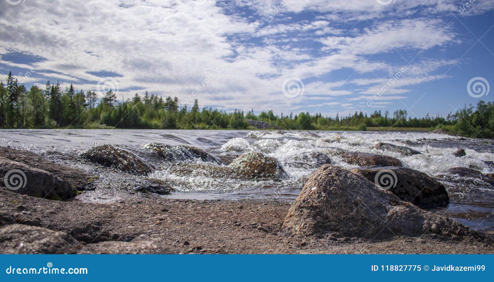 A river with stones. stock image. Image of outdoor, stones - 118827775