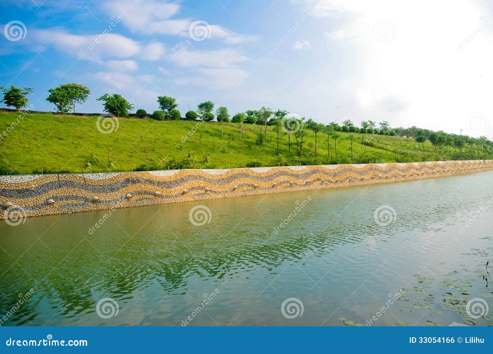 River stock photo. Image of blue, green, grassland, water - 33054166