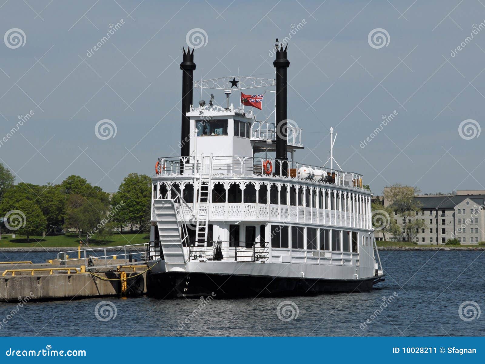 River Boat stock image. Image of river, shore, ontario - 10028211
