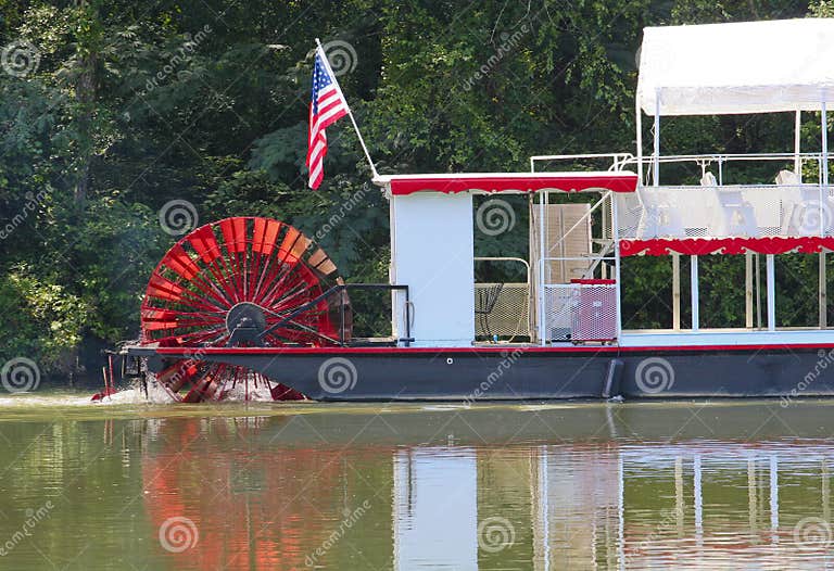 River Boat and Reflection stock image. Image of calm - 11780265