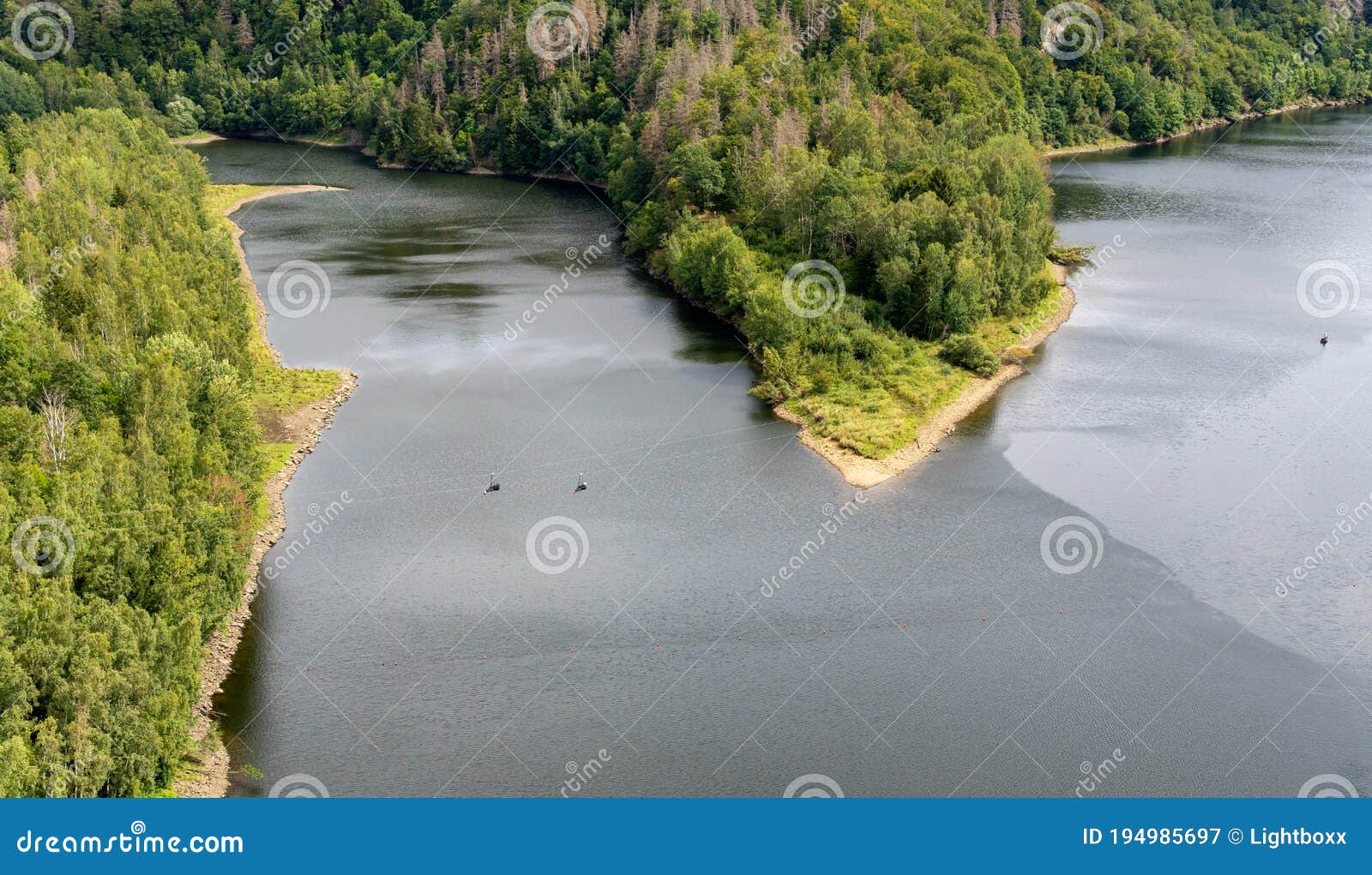 The River Bode in the Harz Region of Germany. Stock Image - Image of ...