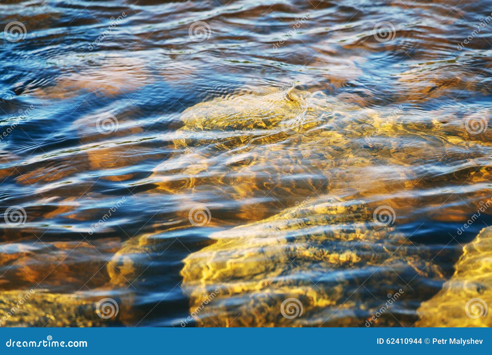 River Bottom with Rocks stock photo. Image of aqua, ripple - 62410944
