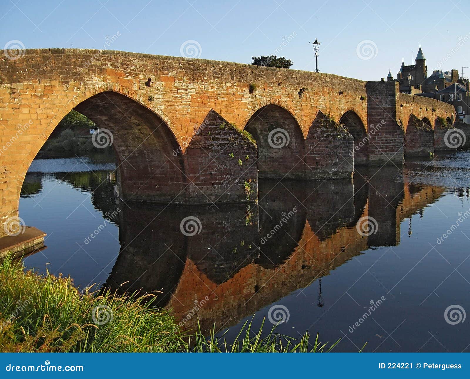 River Bridge stock image. Image of nith, scotland, mirror - 224221