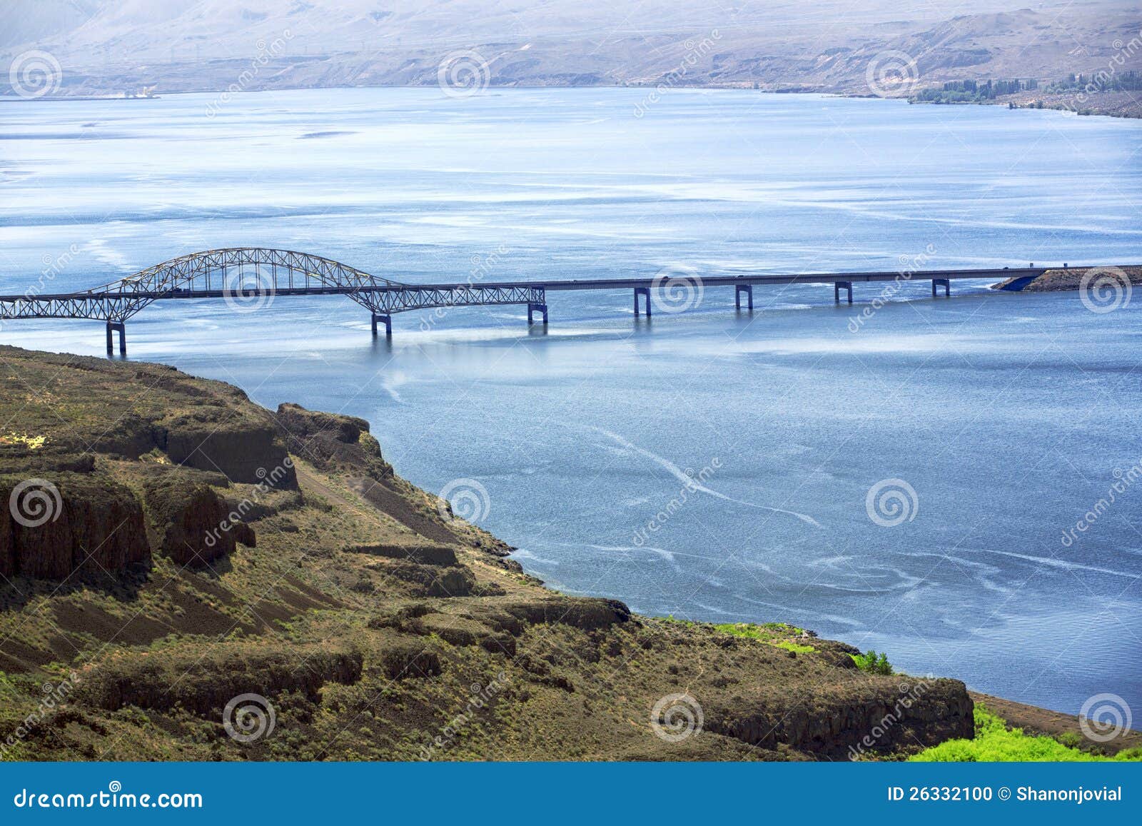 River and bridge landscape stock photo. Image of tower - 26332100