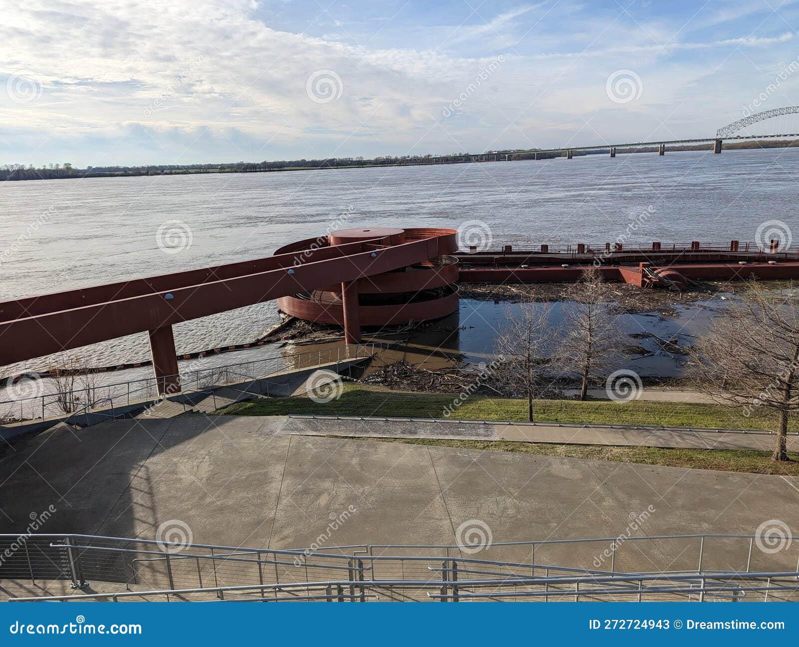 River bridge pier stock image. Image of transport, beach - 272724943