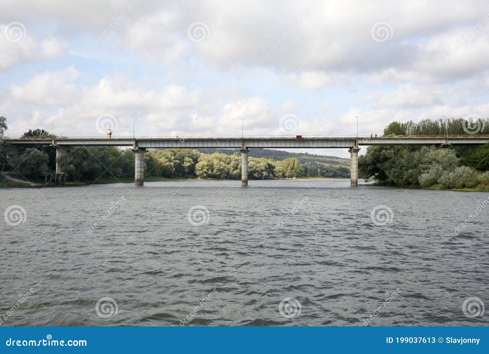 River Bridge. a Steady Flow of Water Stock Image - Image of highway ...