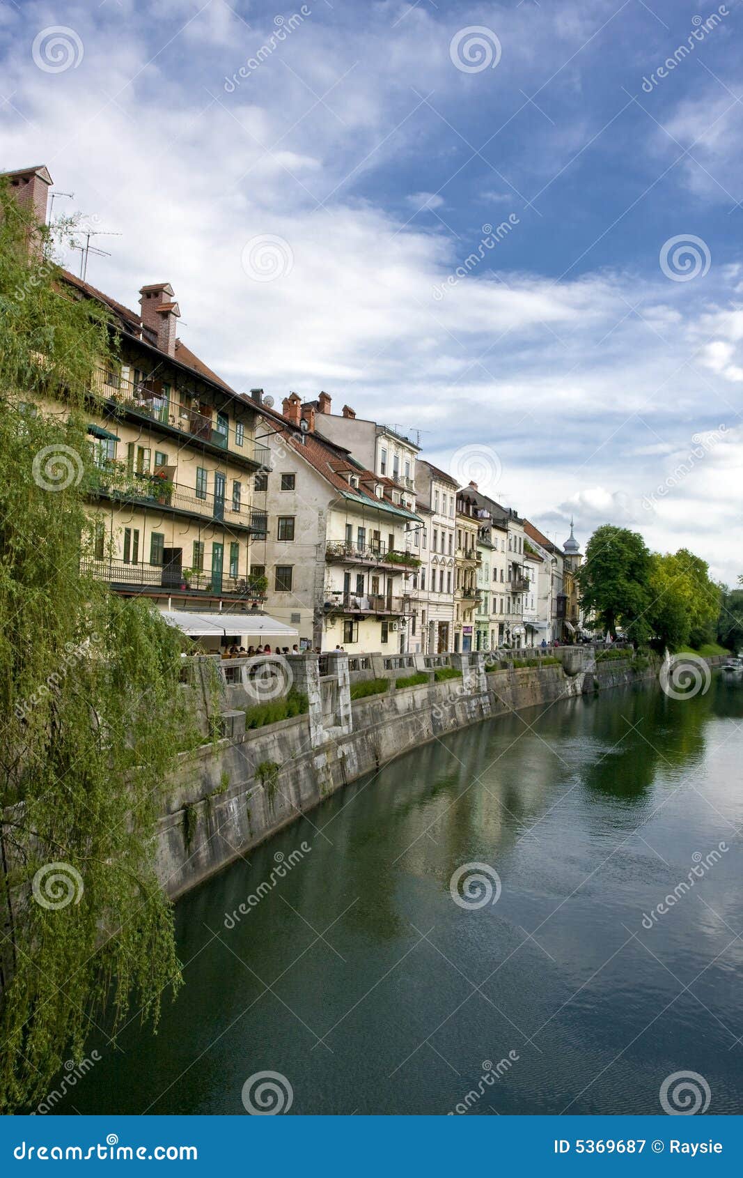 River with buildings stock image. Image of city, humidity - 5369687