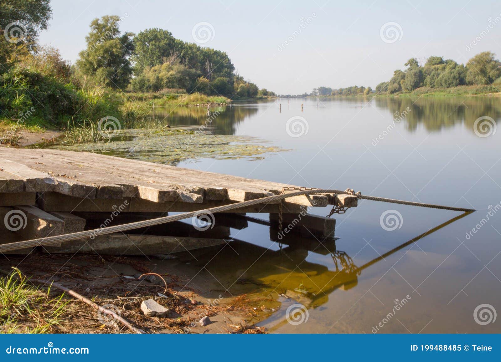 Cable Ferry Docking Station Stock Image - Image of cable, bank: 199488485