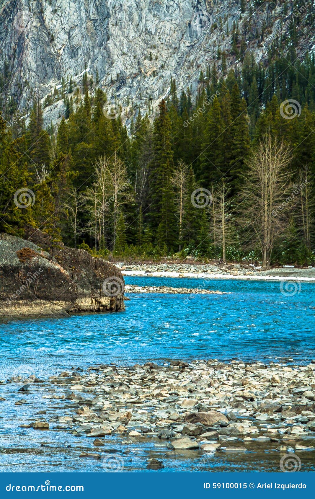 River in Canada stock image. Image of blue, montaaplusmn - 59100015