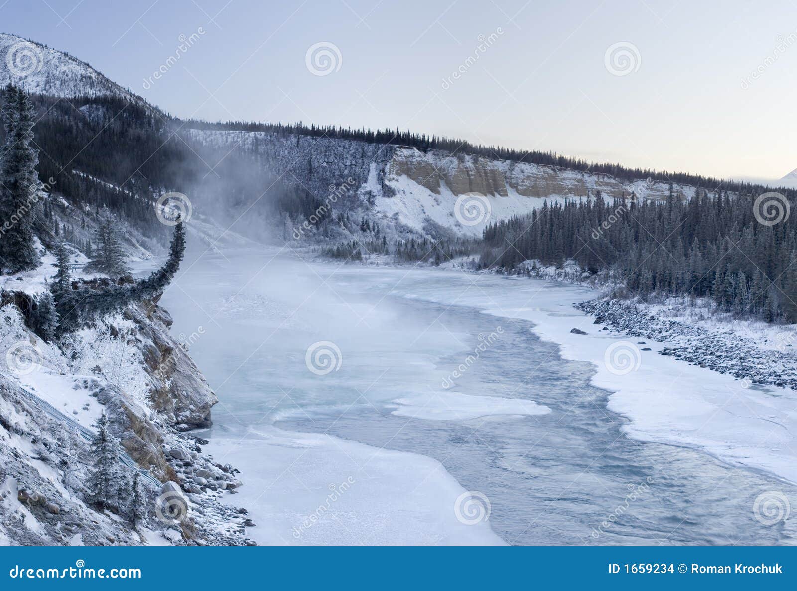 This River Cannot Freeze at -25C Stock Photo - Image of composite ...