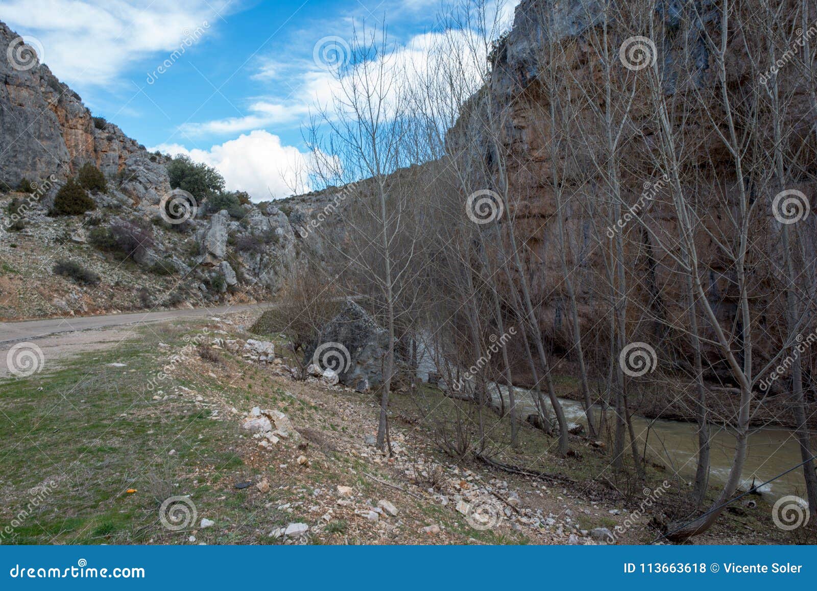 River Canyon Mesa and Jaraba Monastery Stock Photo - Image of sanctuary ...