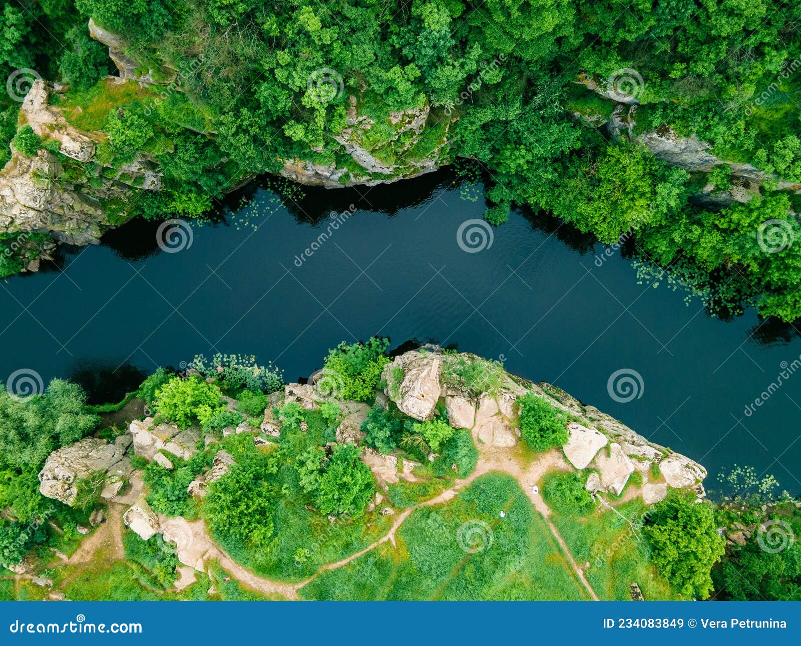 River in Canyon Overhead Top View Stock Image - Image of famous, river ...
