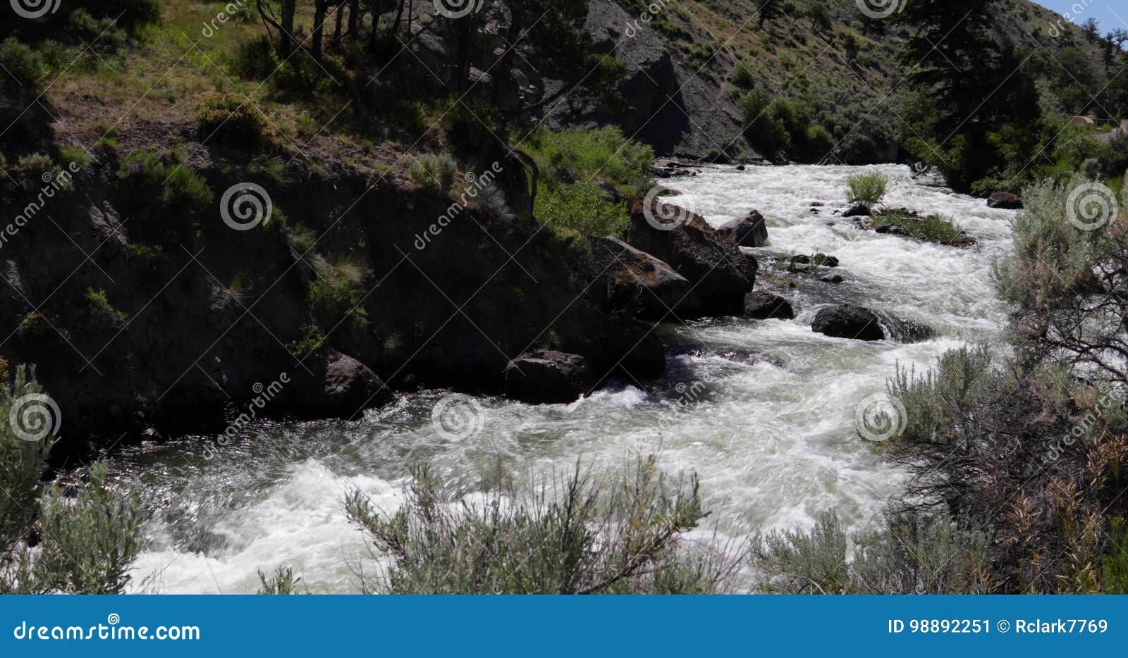 River Cascading Down a Rocky Cliffside 4k 24 Fps Stock Video - Video of ...