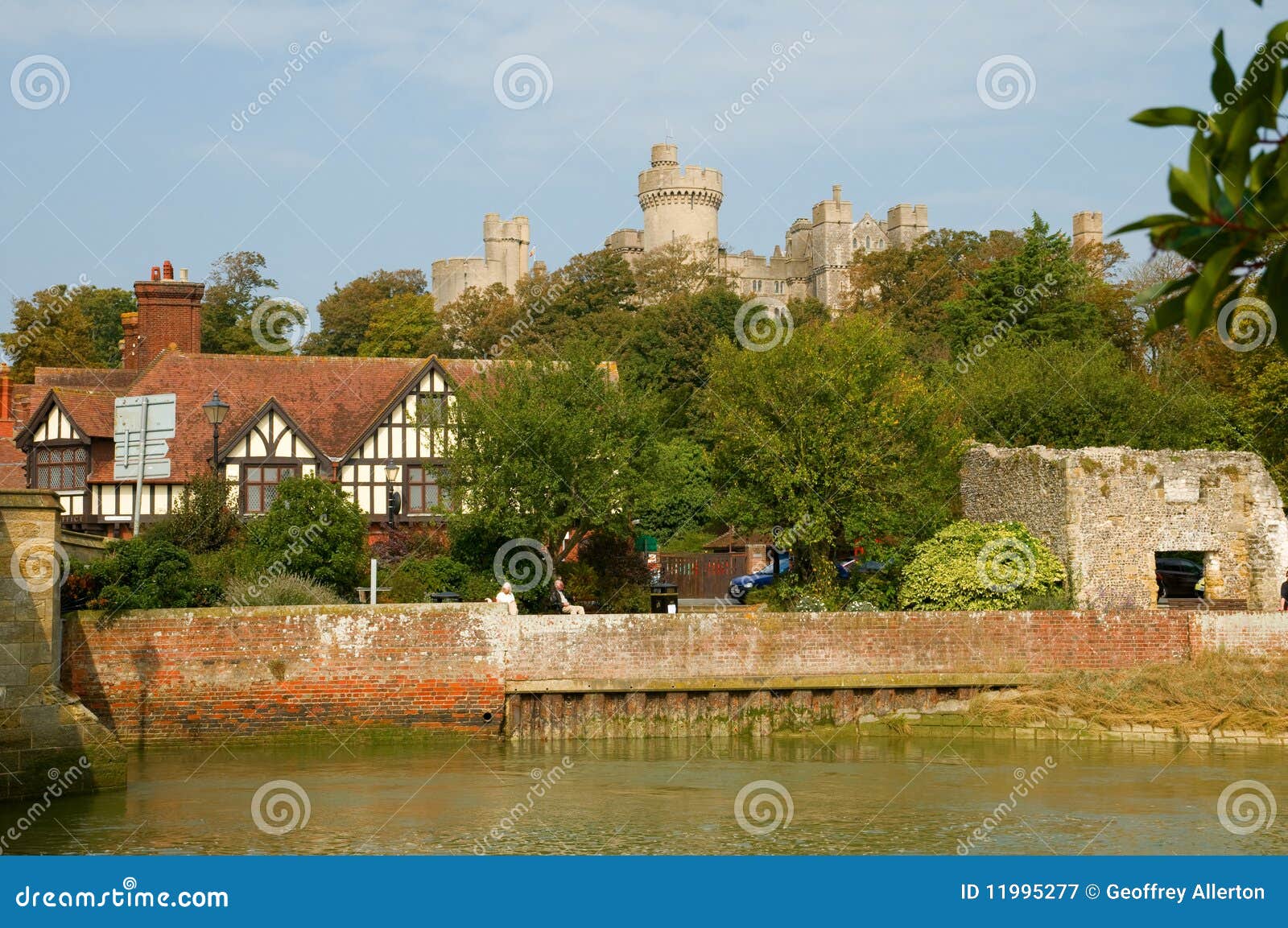 River and castle stock image. Image of stone, history - 11995277