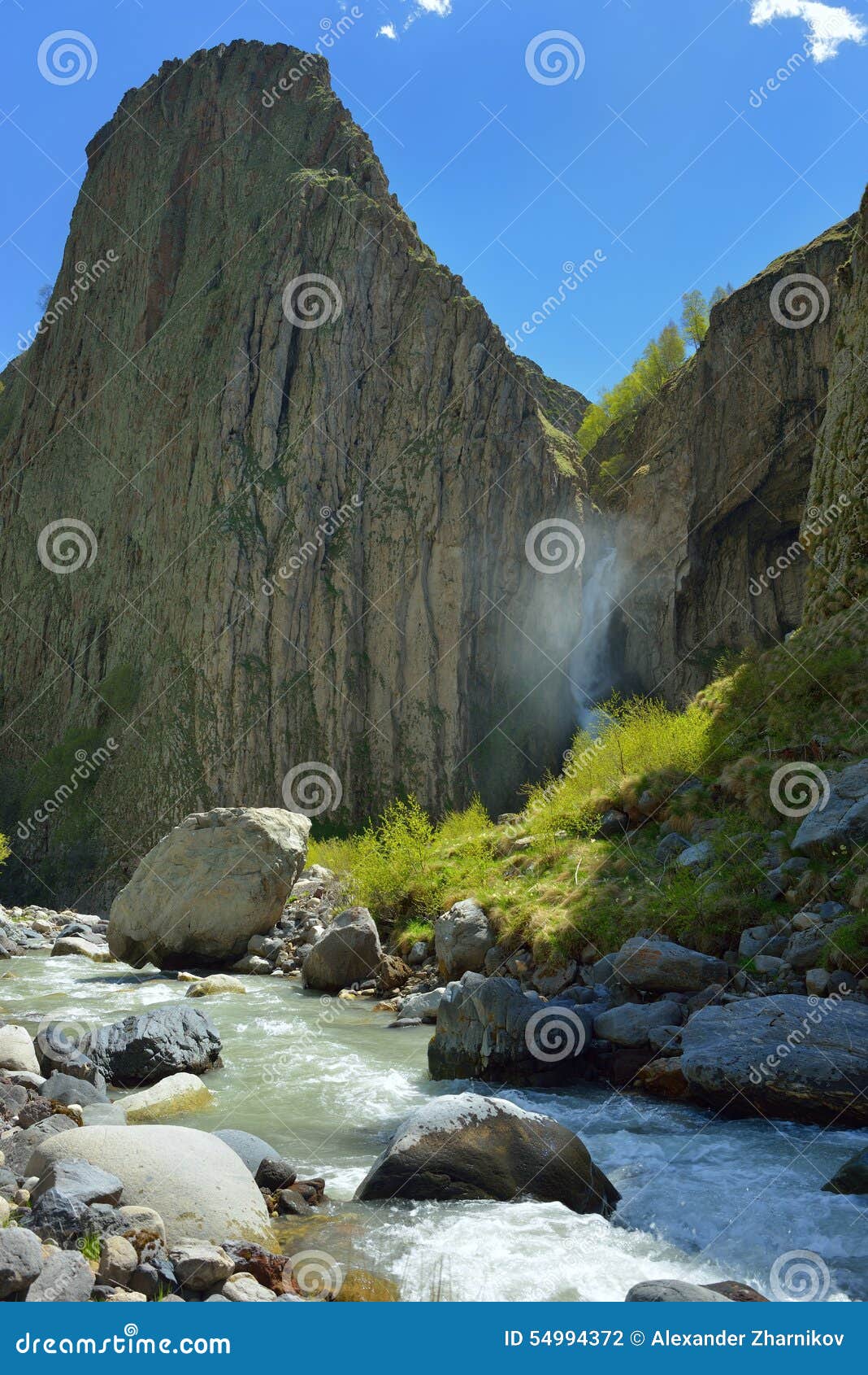 River in Caucasus stock photo. Image of dark, fell, leisure - 54994372