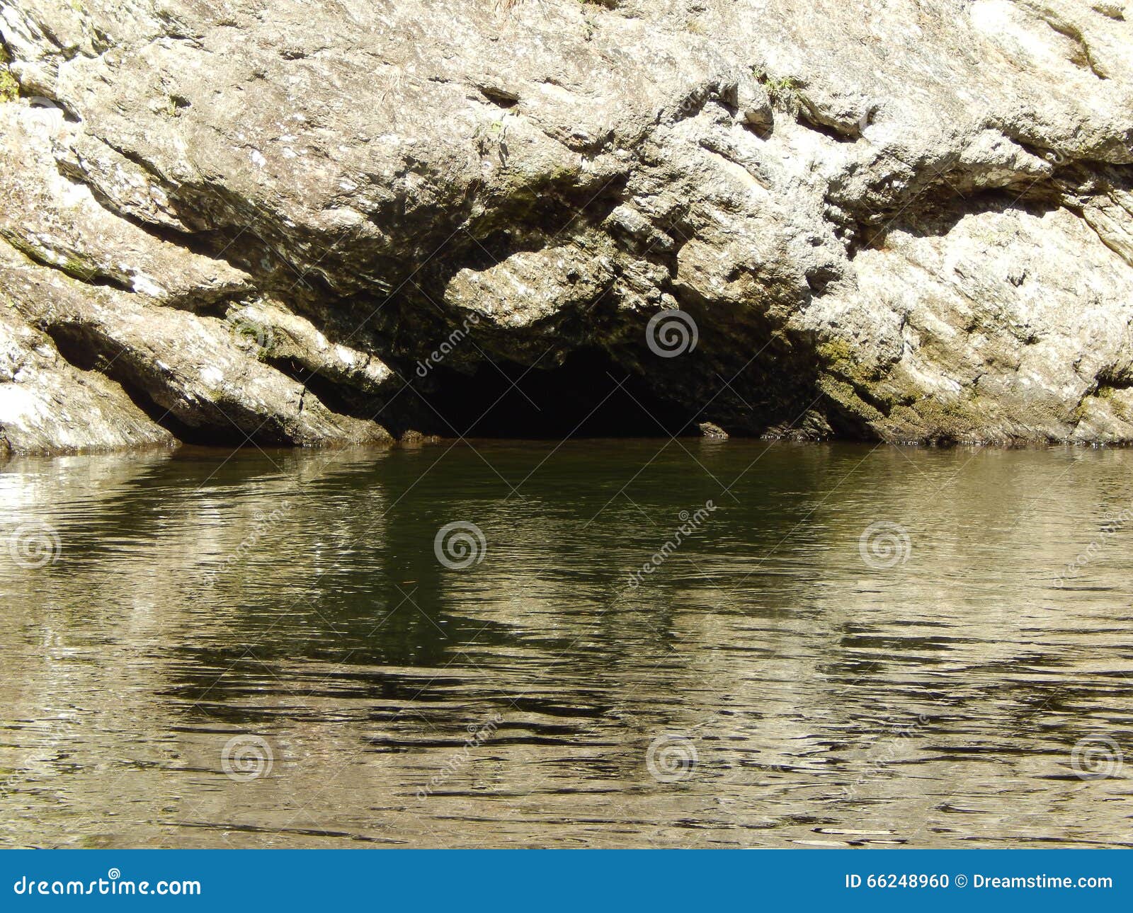 River cave stock photo. Image of scenic, clear, cave - 66248960