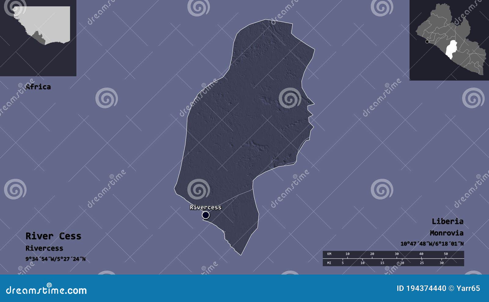 River Cess, County of Liberia,. Previews. Administrative Stock ...