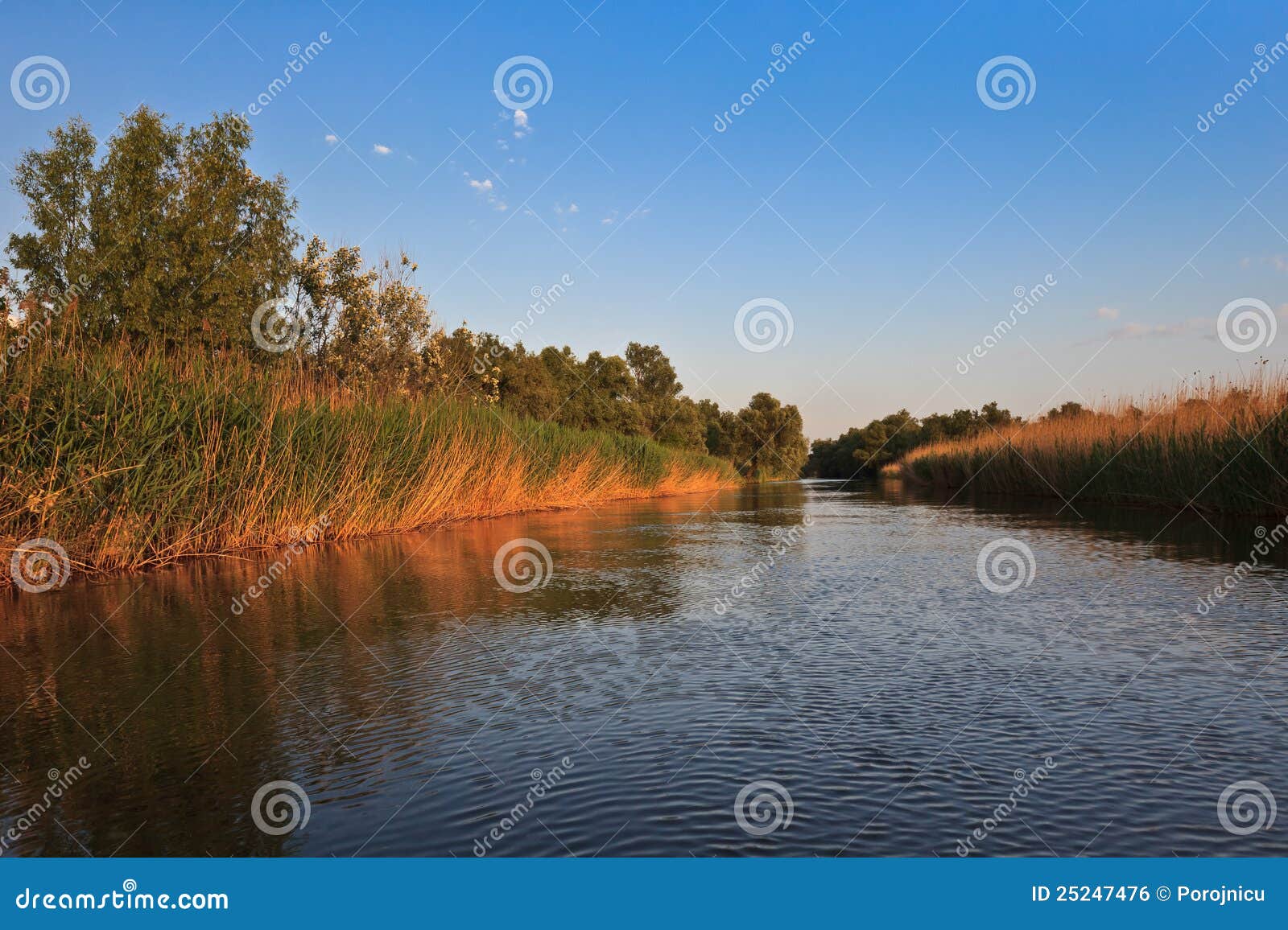 River channel stock photo. Image of reflection, scene - 25247476